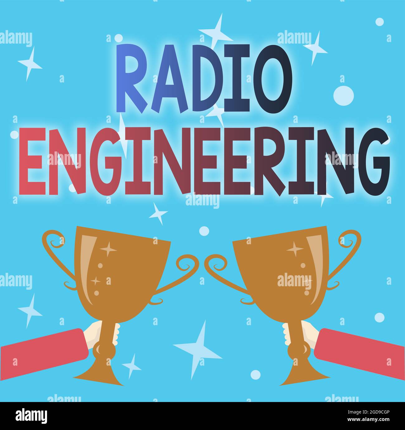 Sign displaying Radio Engineering. Concept meaning Concerned with the ...