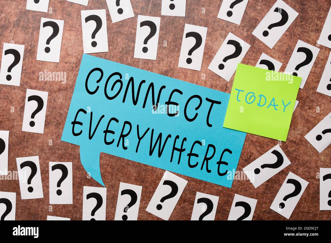 Handwriting text Connect Everywhere. Business idea channel of ...