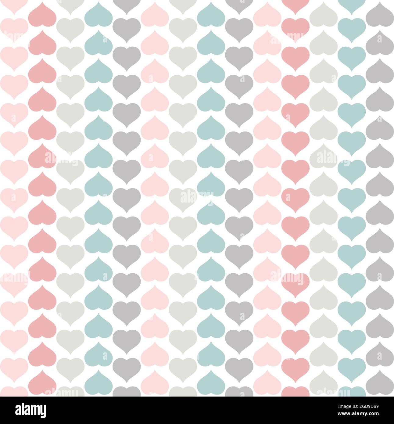 Pattern with pastel hearts on a transparent background Stock Vector ...
