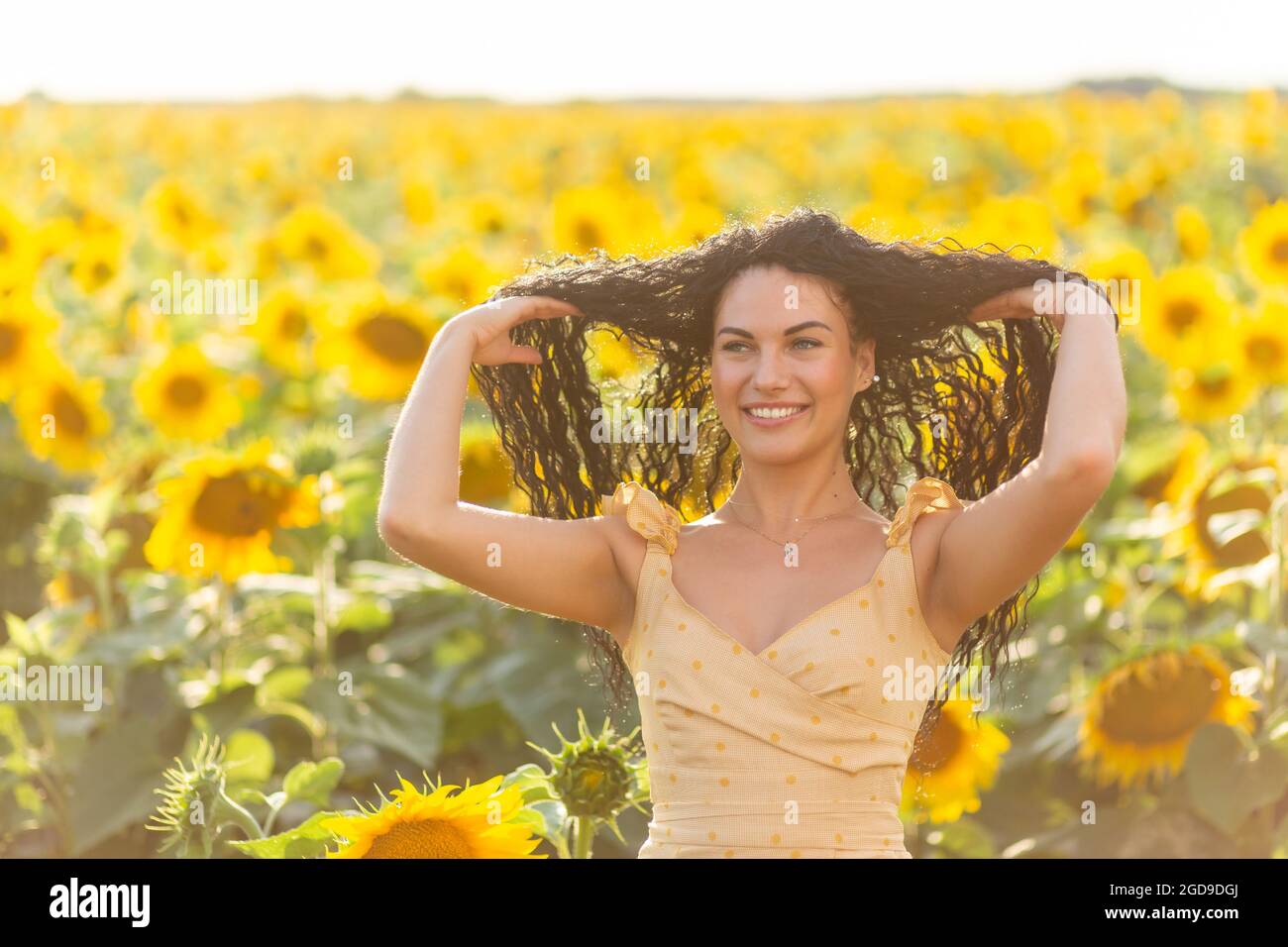 Long hair up hi-res stock photography and images - Alamy