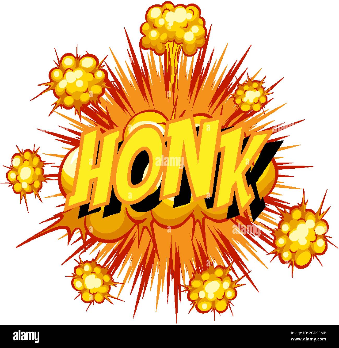 Comic speech bubble with honk text illustration Stock Vector Image ...