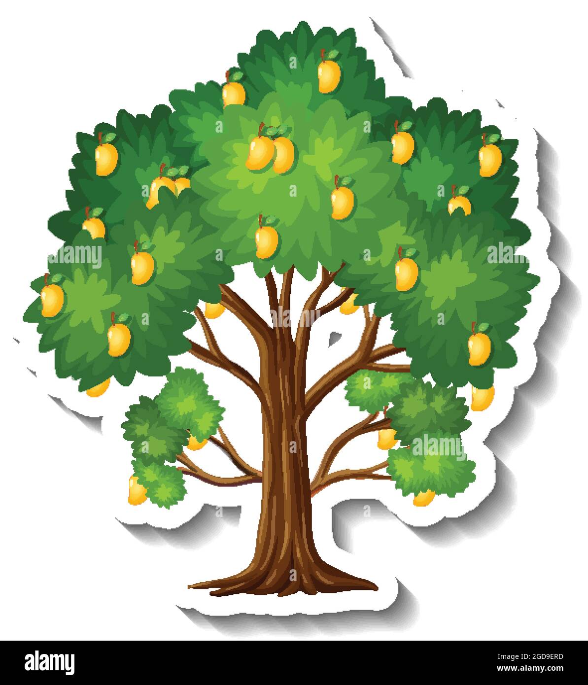 Wild mango tree Stock Vector Images - Alamy