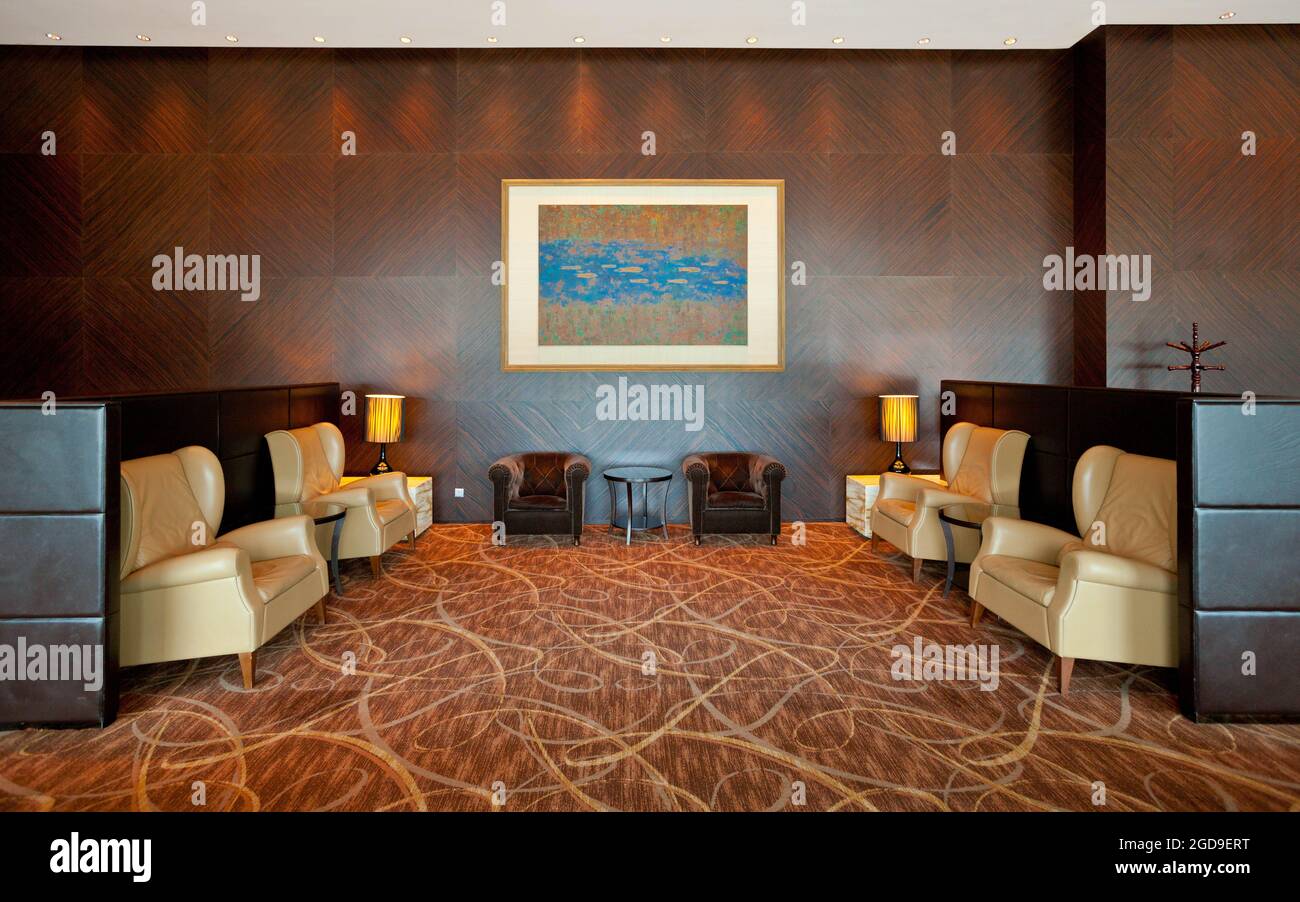 Interior first class lounge hi-res stock photography and images - Alamy