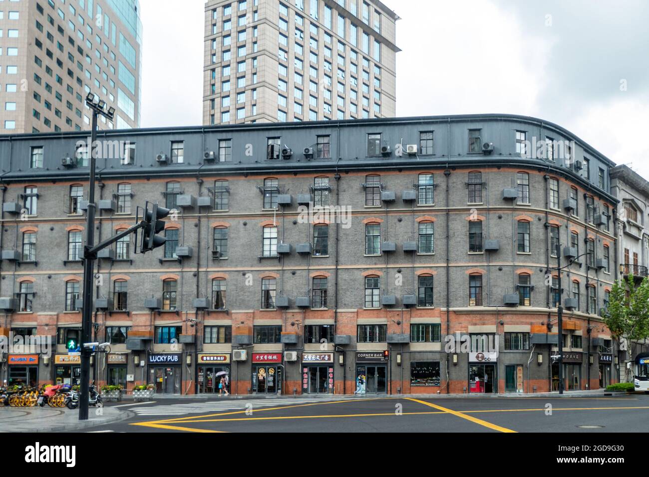 SHANGHAI, CHINA - AUGUST 12, 2021 - The century old Jinshan building ...