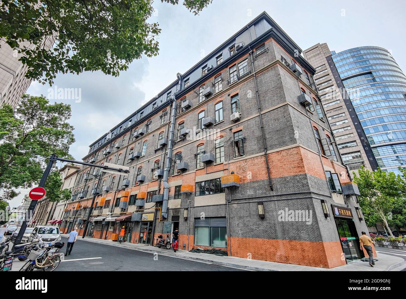 SHANGHAI, CHINA - AUGUST 12, 2021 - The century old Jinshan building ...