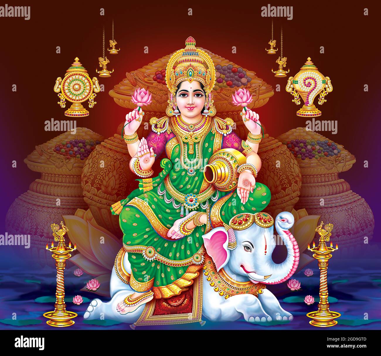 Lakshmi Lotus High Resolution Stock Photography and Images - Alamy