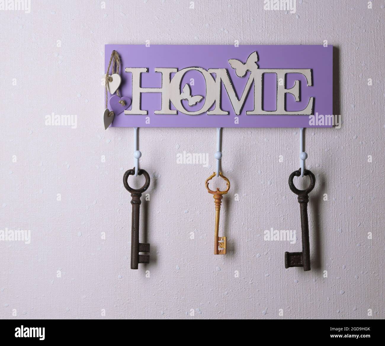 Old (key or keys) on hooks hi-res stock photography and images - Alamy