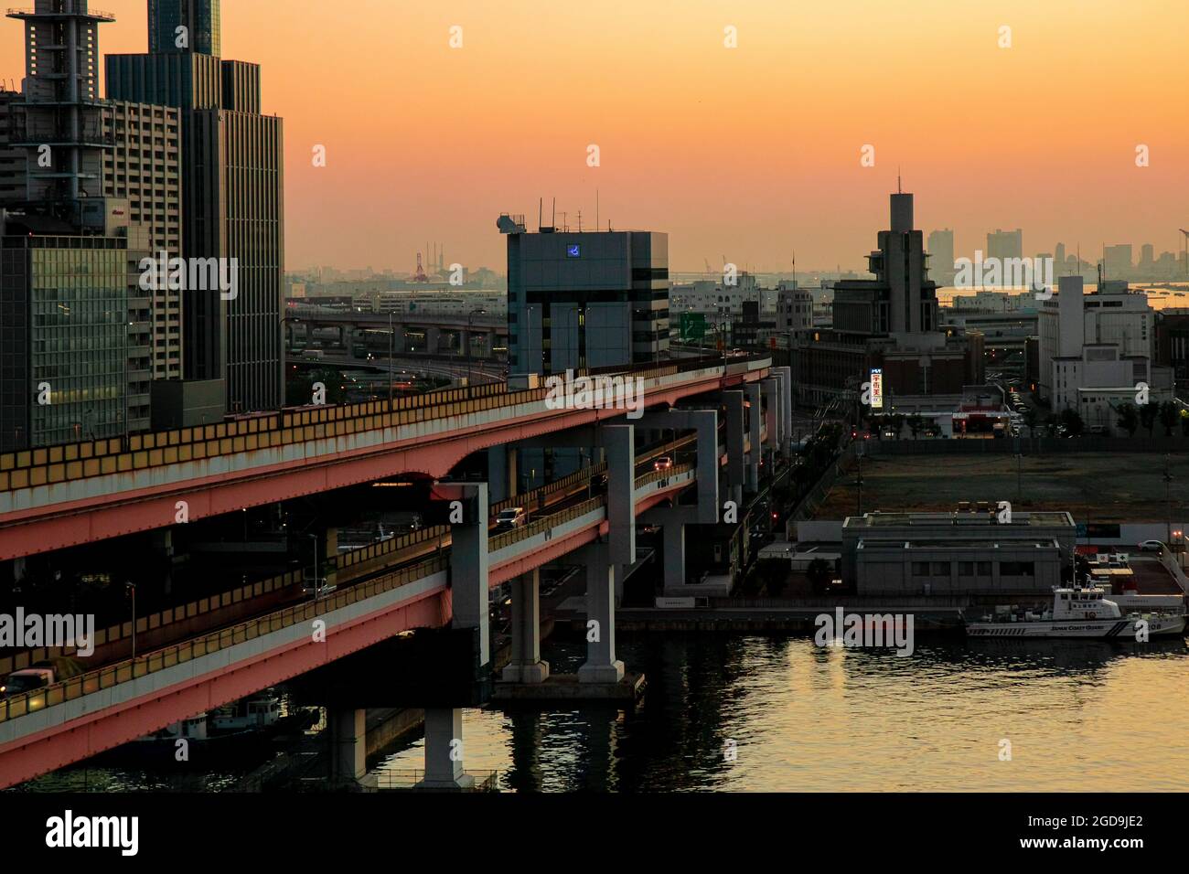 Beautiful modern city of Kobe in Japan on a sunset Stock Photo - Alamy