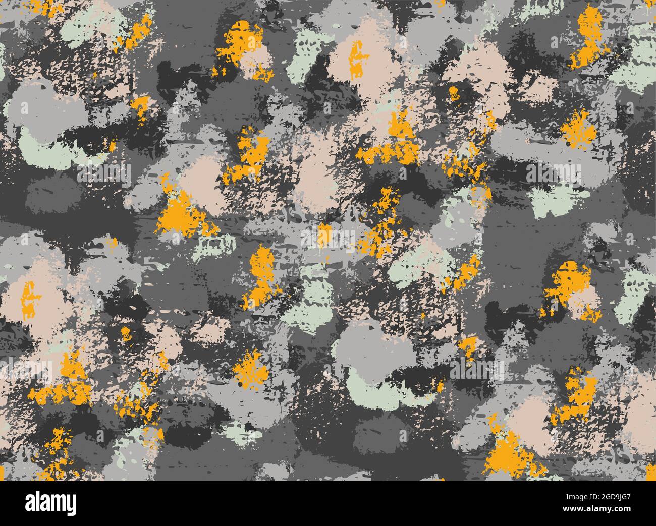 Seamless grunge natural pattern. The texture of the stone with moss and ...