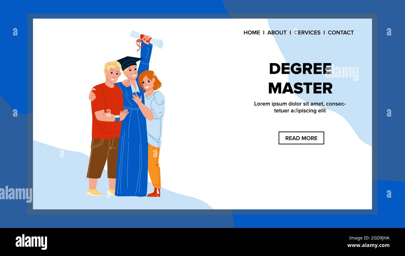Degree Master Get Student In University Vector Stock Vector Image & Art ...