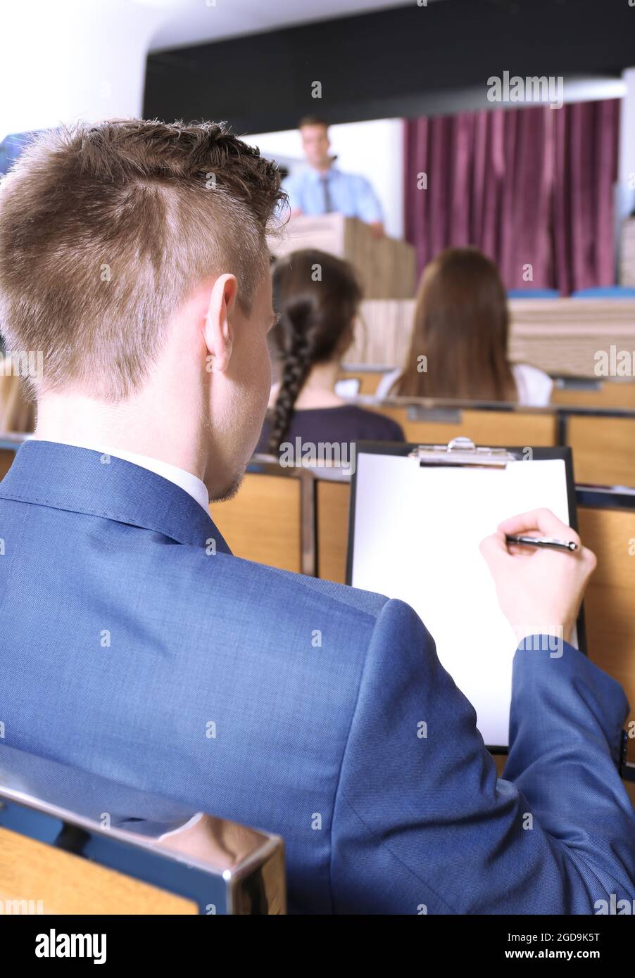 Meeting in conference hall Stock Photo - Alamy