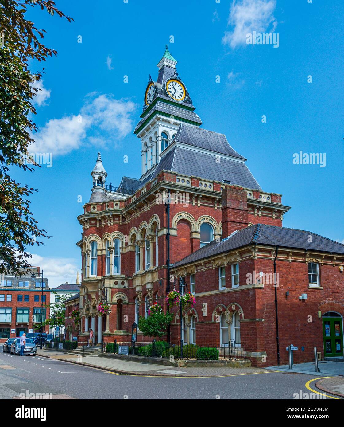 Grantham, Lincolnshire, England UK The Guildhall on St Peters Hill ...