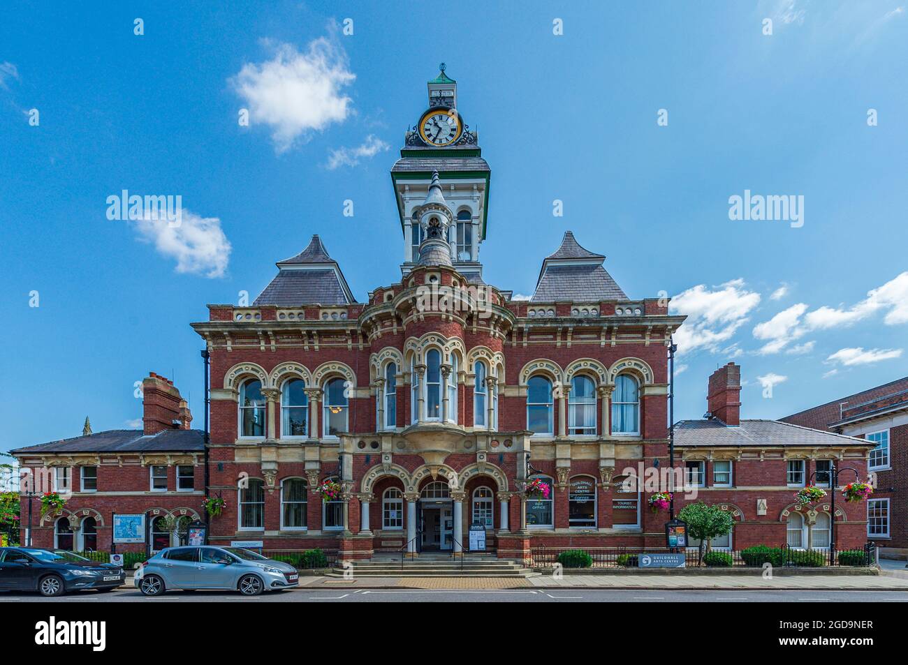 Grantham, Lincolnshire, England UK The Guildhall on St Peters Hill ...