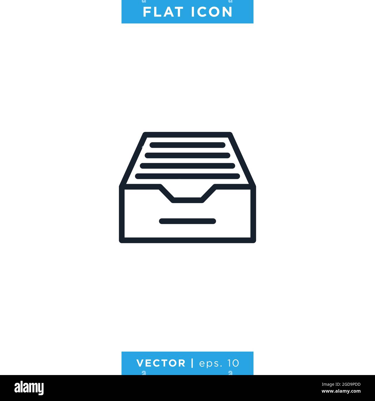 Archive storage icon vector illustration design template. Editable ...