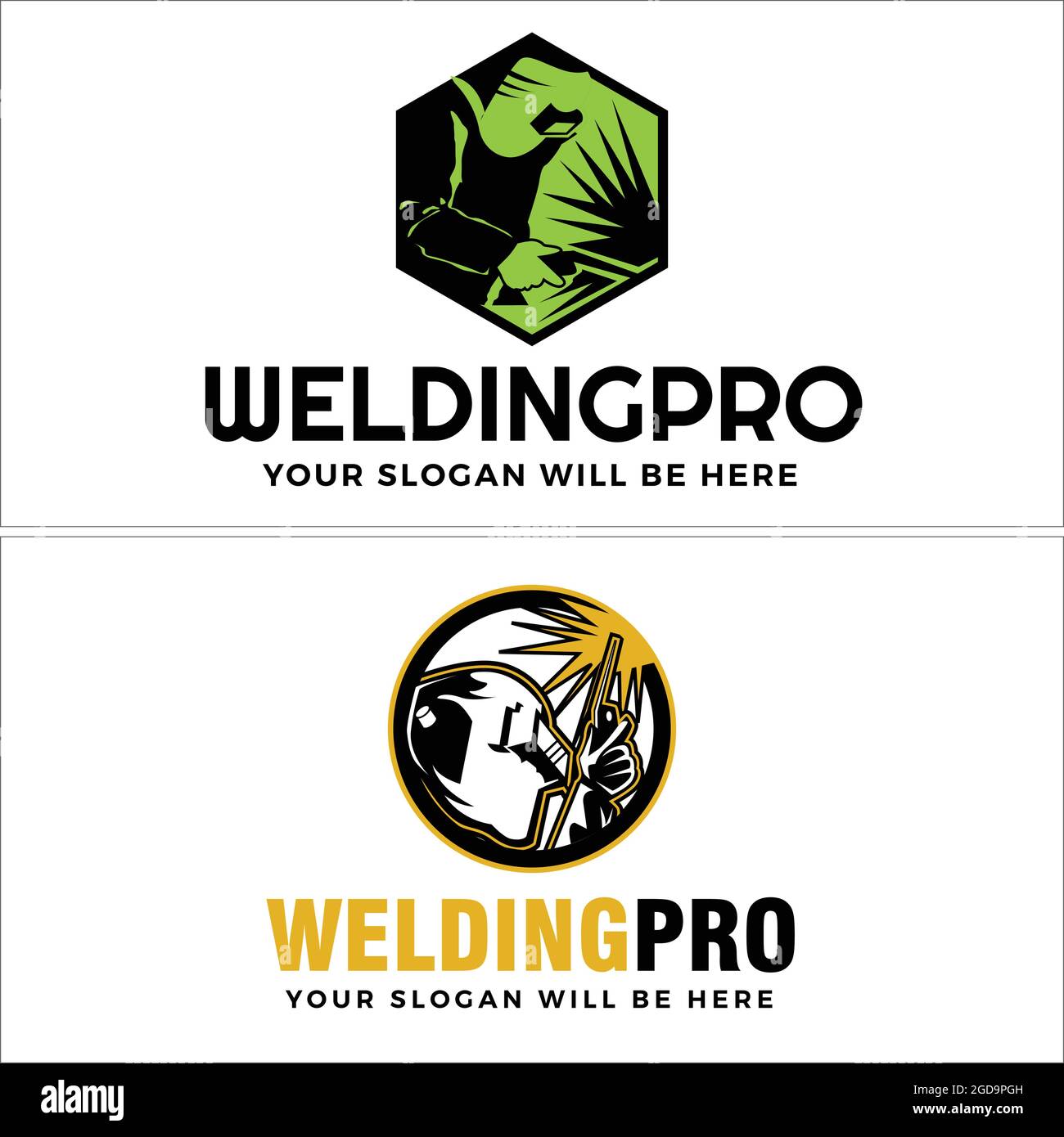 Industrial business service welding logo design Stock Vector Image ...