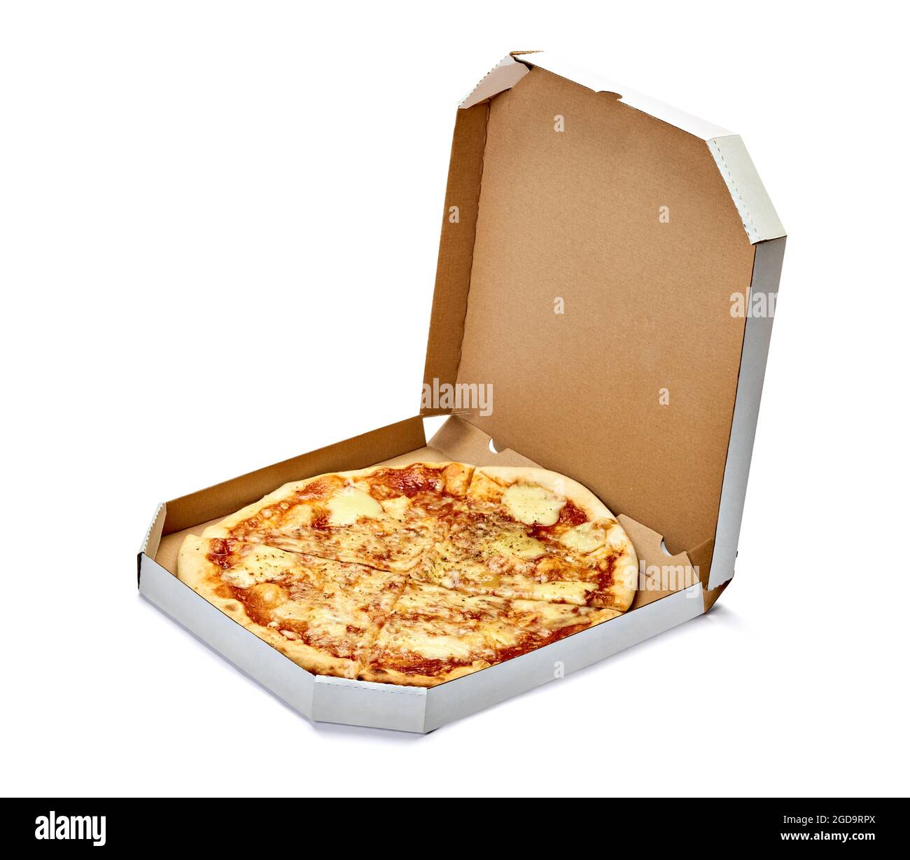 pizza box food cardboard delivery package meal dinner lunch Stock Photo ...