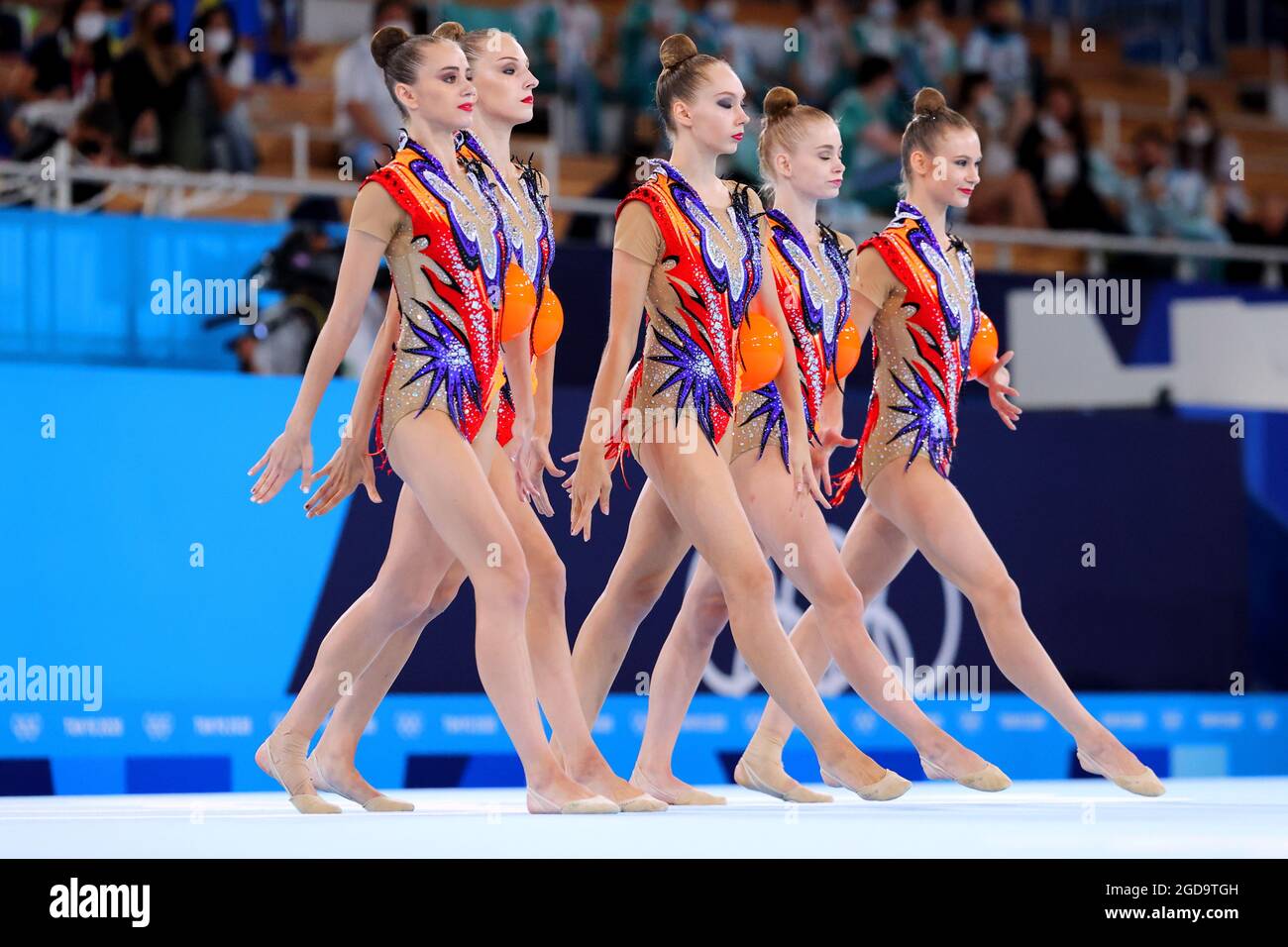 Tokyo, Japan. 8th Aug, 2021. Belarus team group (BLR) Rhythmic ...
