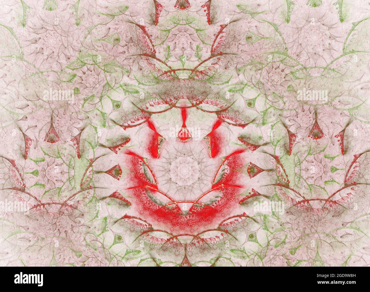 Abstract fractal patterns and shapes. Infinite universe.Mysterious ...