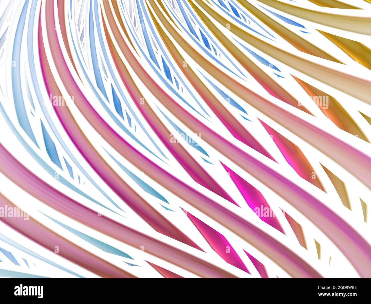 Abstract curve background. Wavy lines set, dinamic design element ...