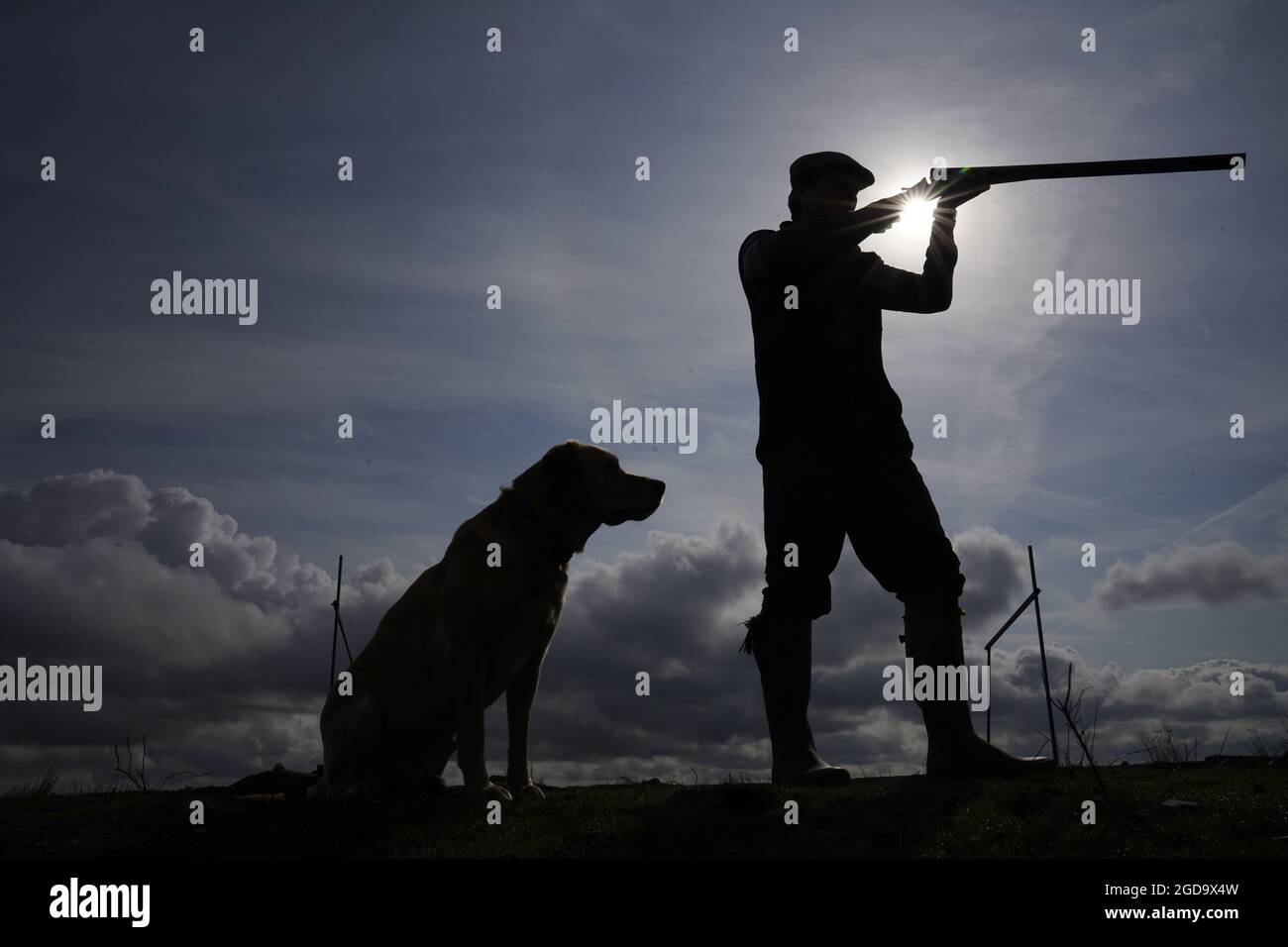 A shooting party on the moors in North Yorkshire, as the Glorious 12th ...