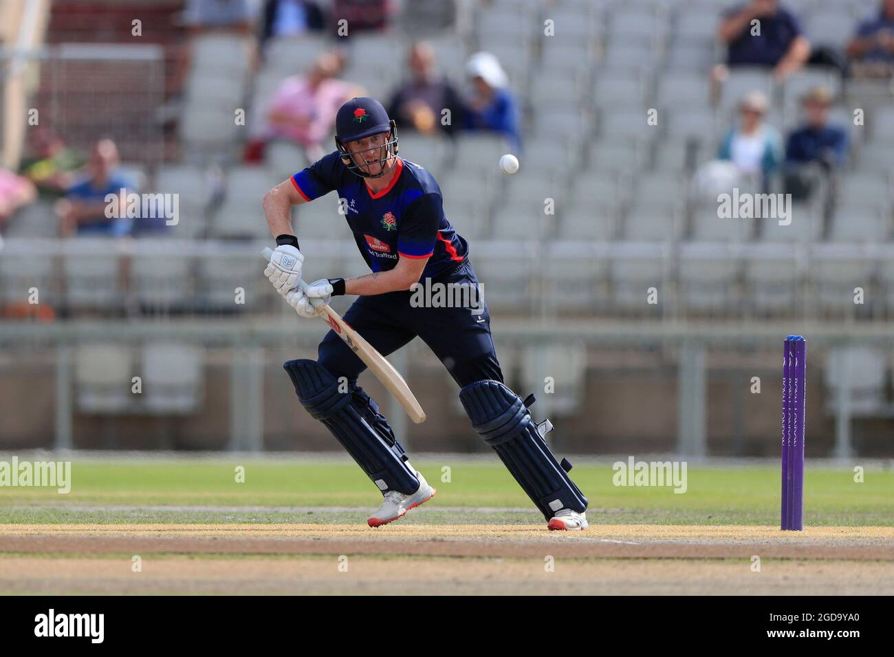 Luke Wells batting for Lancashire Stock Photo - Alamy