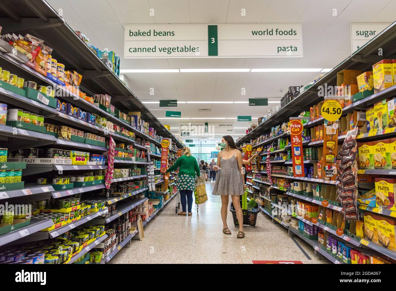Shoppers in Morrisons supermarket, Bath, England, UK Stock Photo - Alamy
