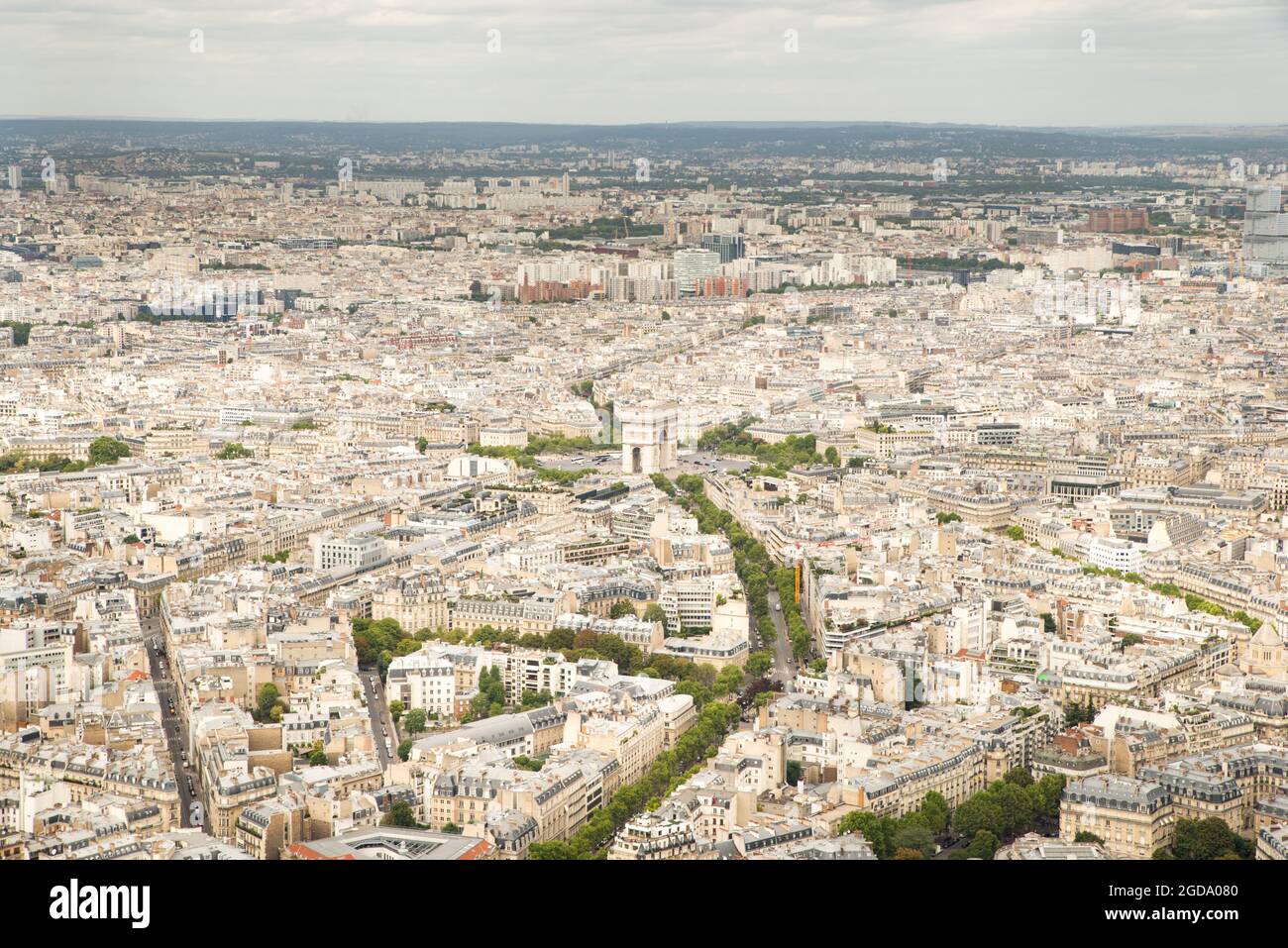 Paris, view from the Eiffel Tower Stock Photo - Alamy