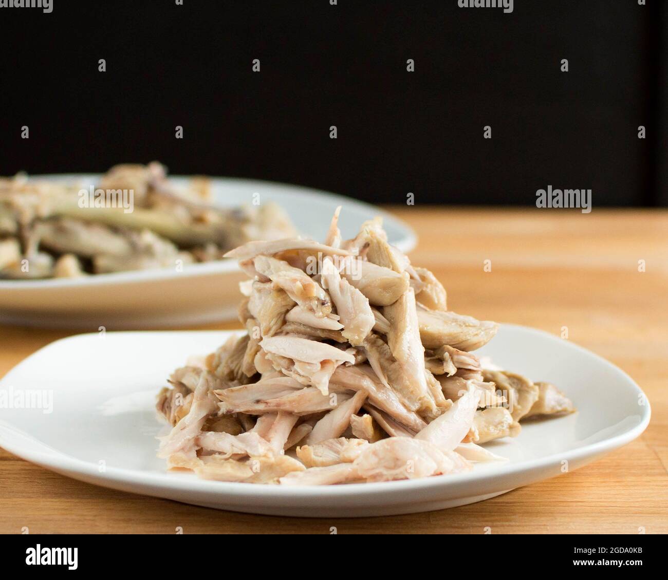 Chicken meat was cut into small pieces Stock Photo - Alamy