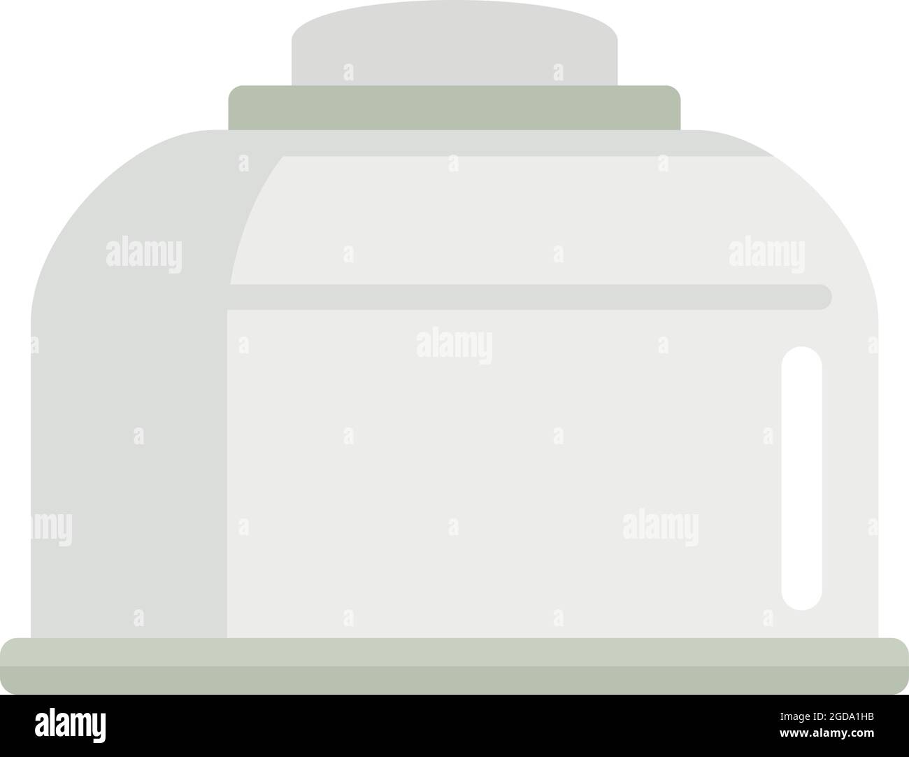 Gas cylinder barrel icon. Flat illustration of gas cylinder barrel ...