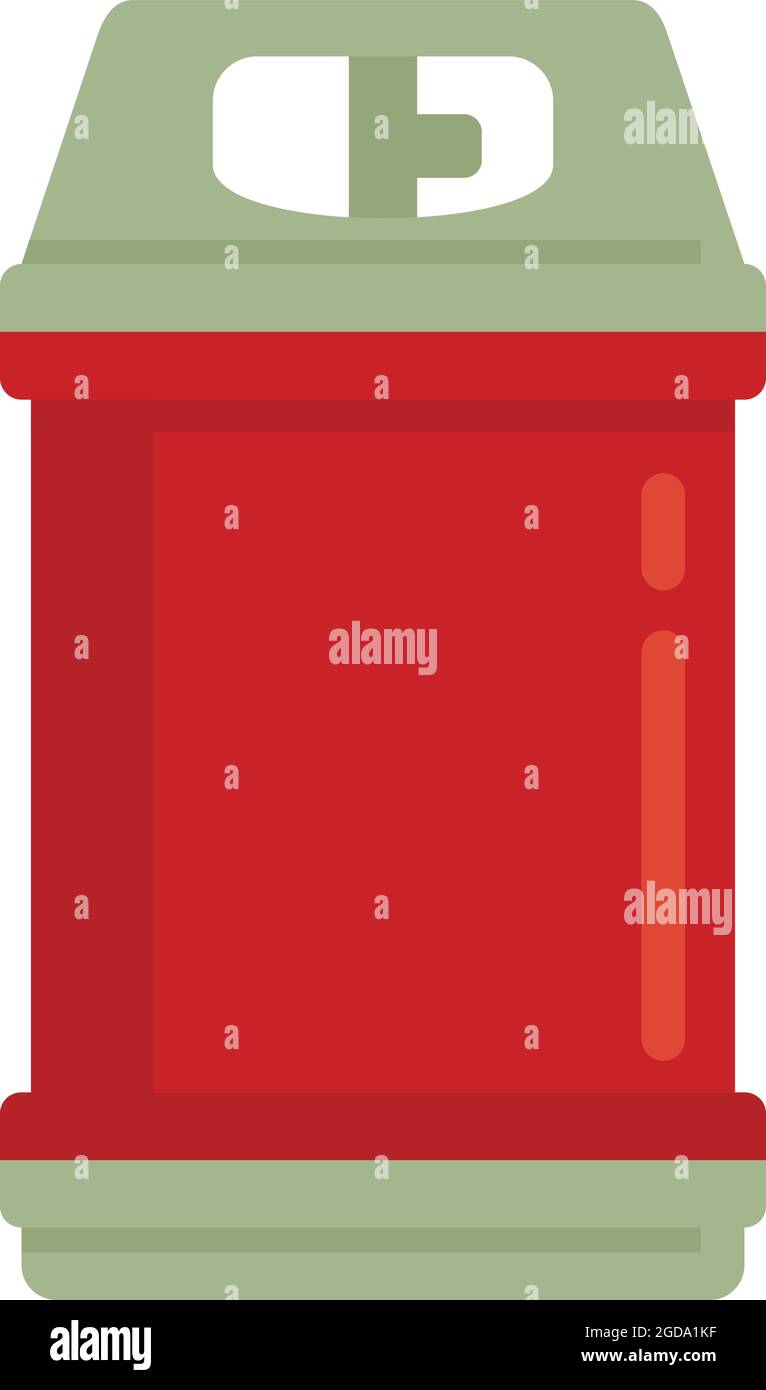 Gas cylinder balloon icon. Flat illustration of gas cylinder balloon ...