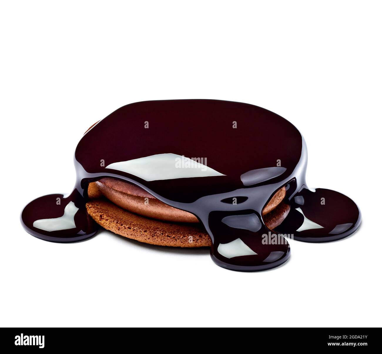 chocolate syrup cake dessert sweet Stock Photo - Alamy