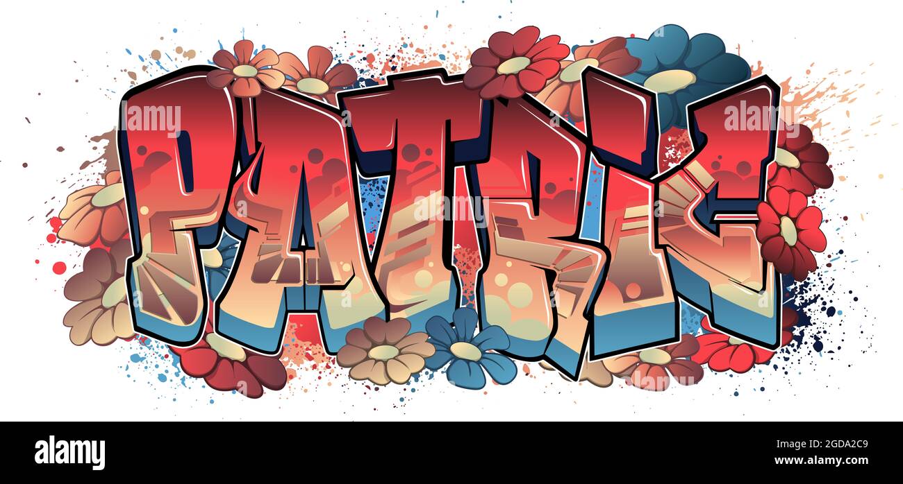 Graffiti styled Name Design - Patric Cool legible graffiti art Stock ...