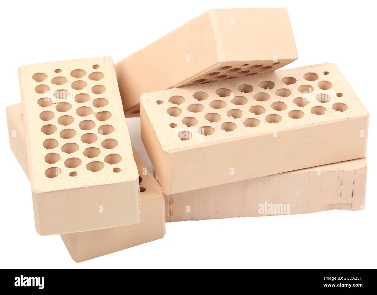 New bricks, isolated on white Stock Photo - Alamy