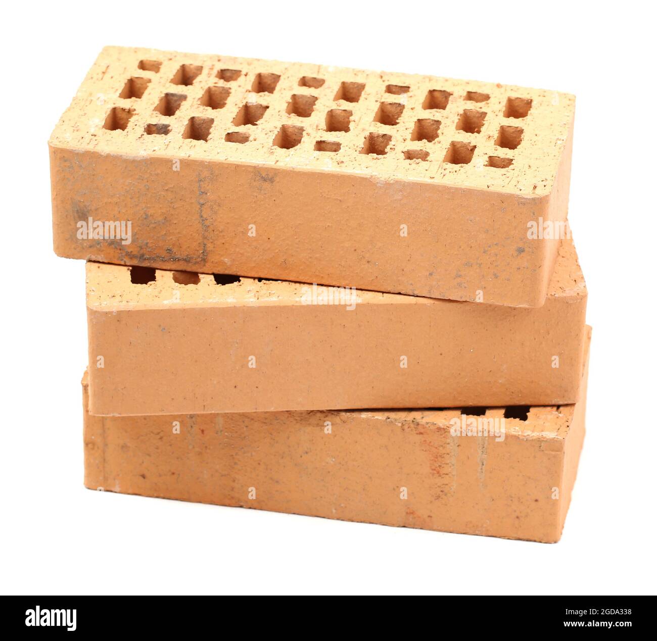 New bricks, isolated on white Stock Photo - Alamy