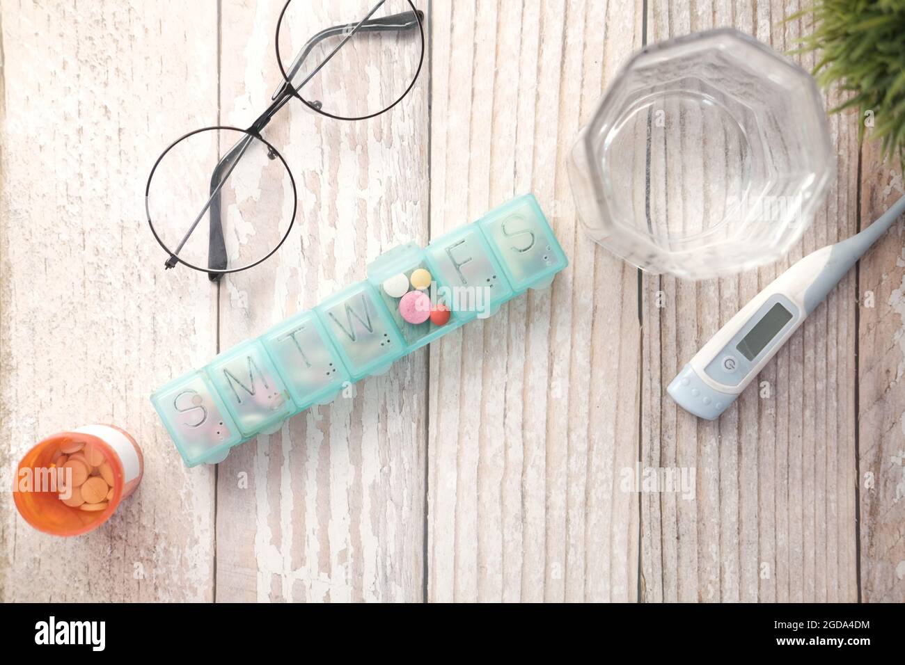 Pill box thermometer container glass hi-res stock photography and ...