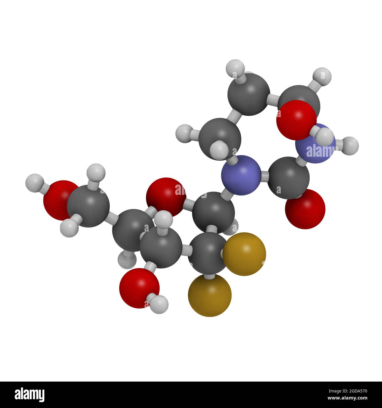 Cedazuridine drug molecule. 3D rendering Stock Photo - Alamy