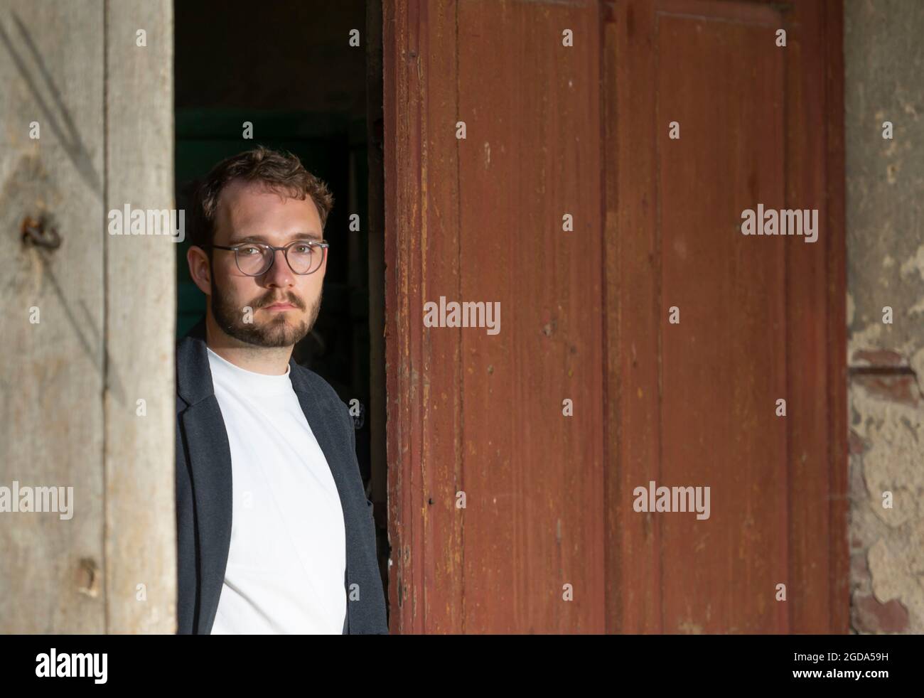 12 August 2021, Saxony, Görlitz: The author and writer Lukas Rietzschel ...