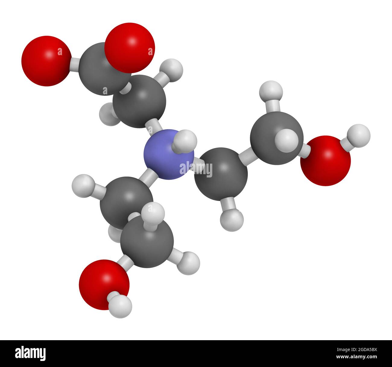 Bicine buffering agent molecule. 3D rendering Stock Photo - Alamy