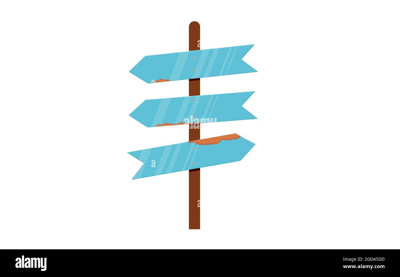 White direction road sign Stock Vector Images - Alamy