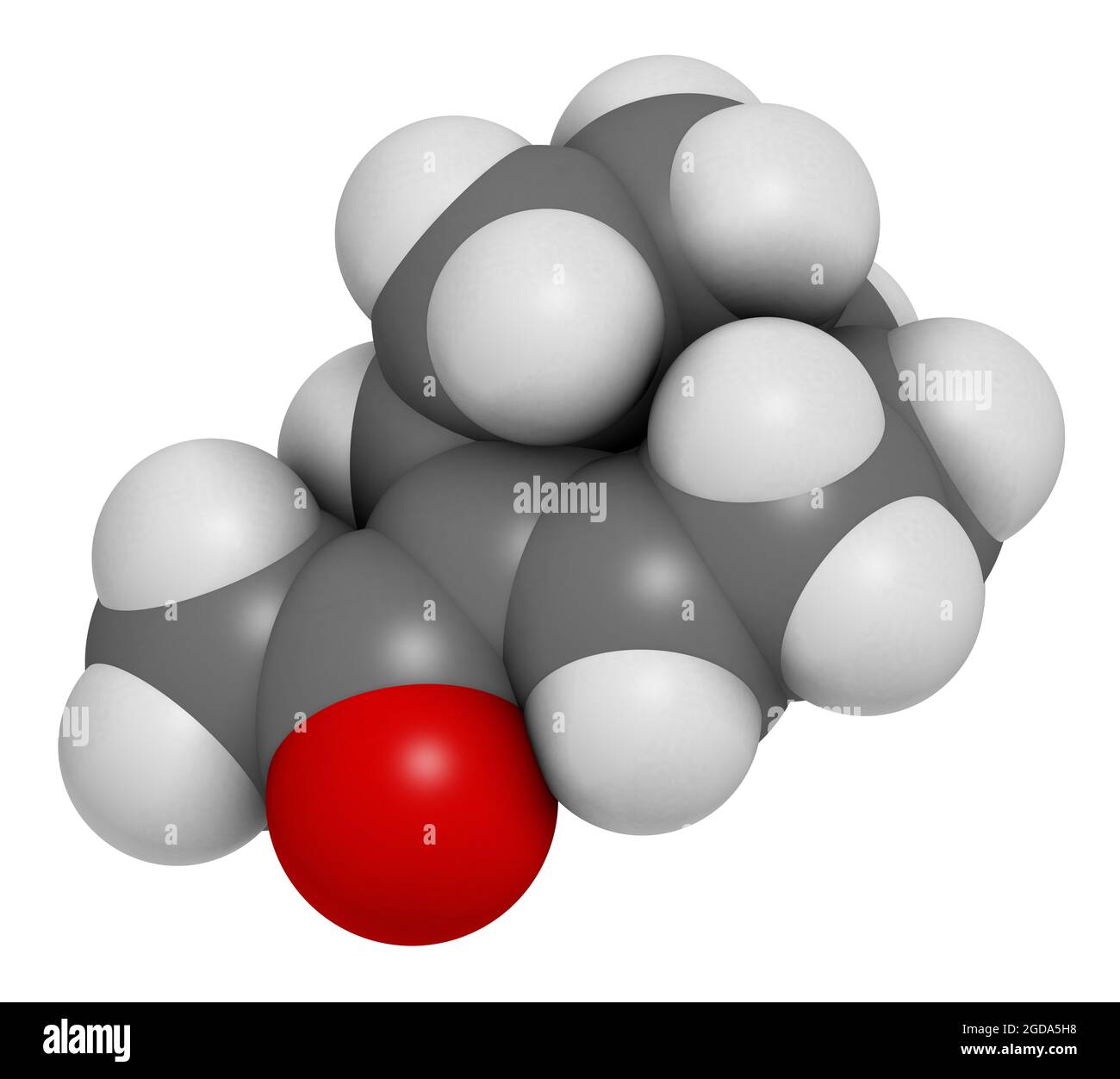 Anatoxin-a (very fast death factor, VFDF) molecule. 3D rendering Stock ...