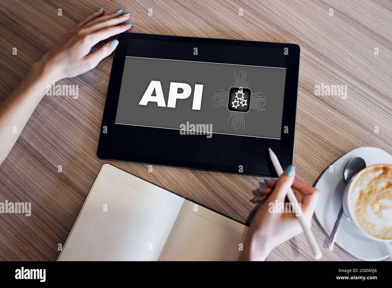 API application programming interface. Internet and technology concept ...