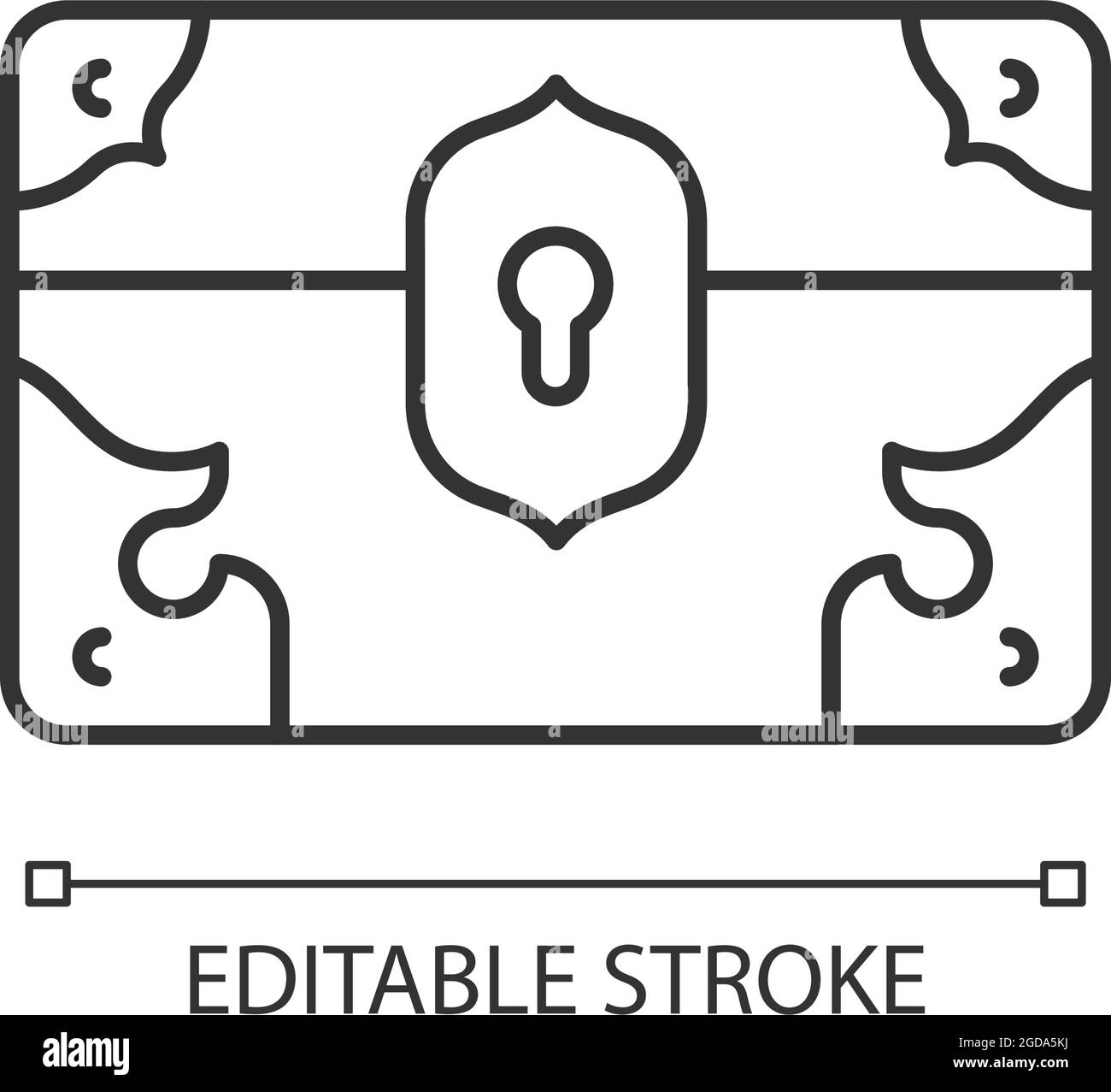 Vintage box linear icon Stock Vector Image & Art - Alamy