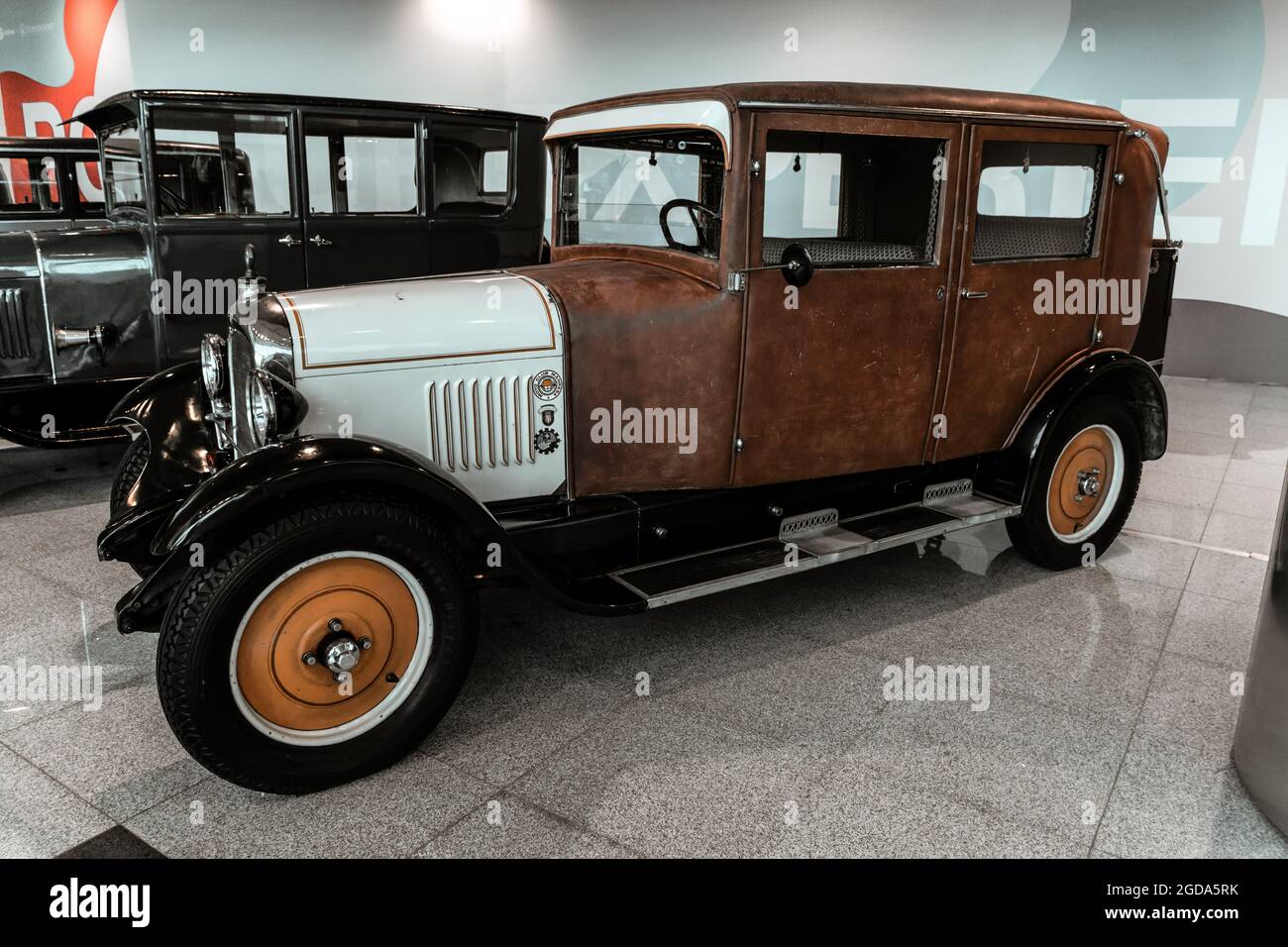 4 June 2019, Moscow, Russia: side view of french car Citroen B14 1928 ...
