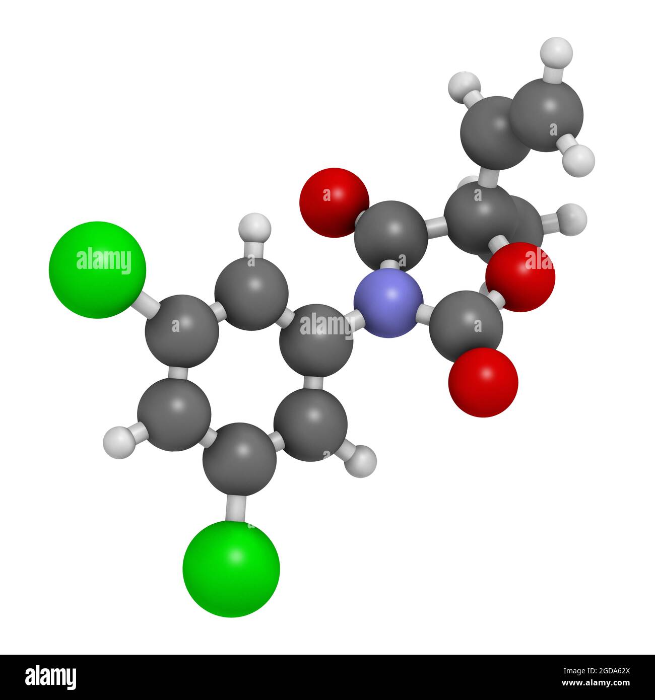 Vinclozolin fungicide molecule. 3D rendering Stock Photo - Alamy