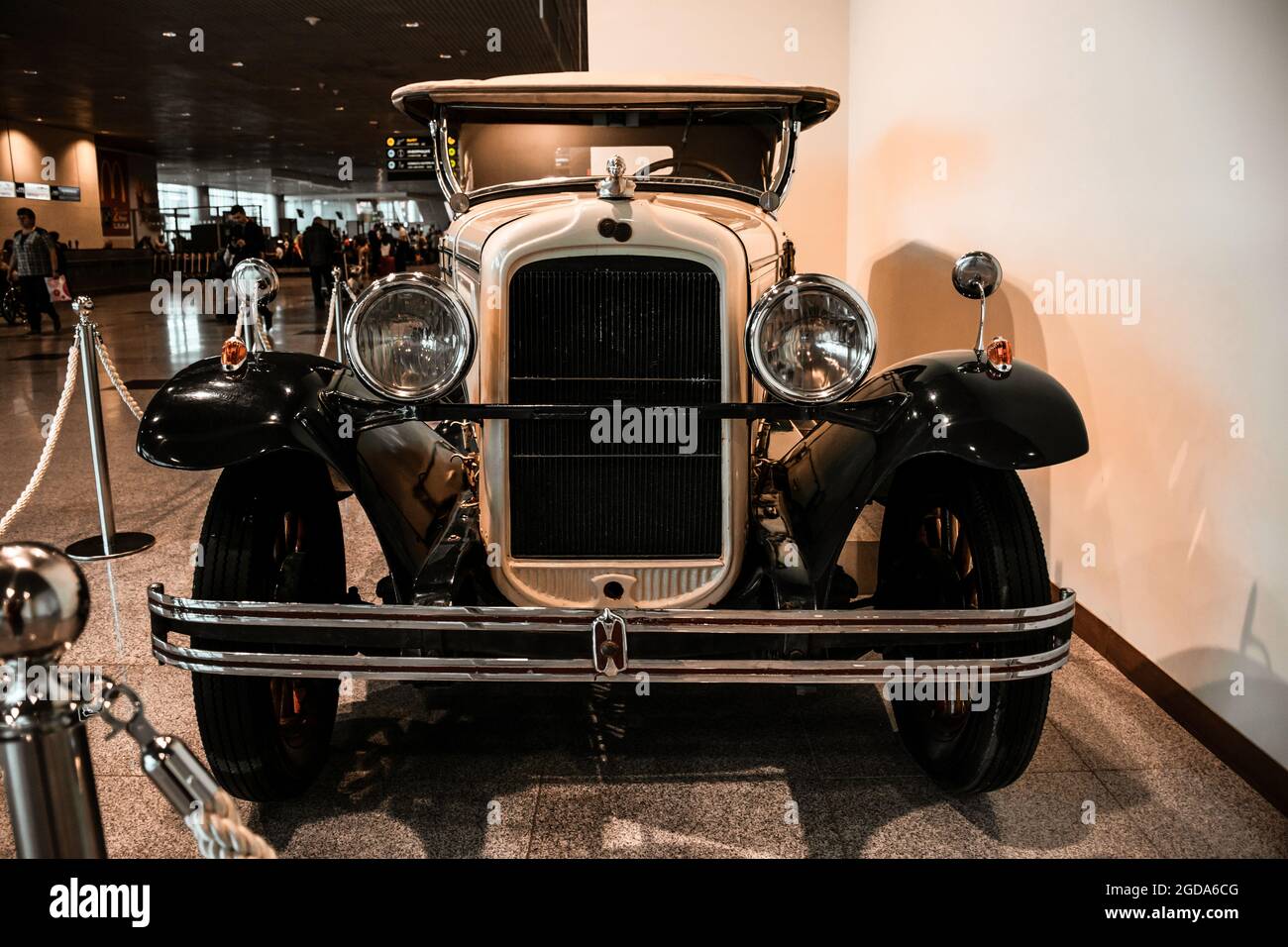 4 June 2019, Moscow, Russia: front view of american car Pontiac 6-28 ...