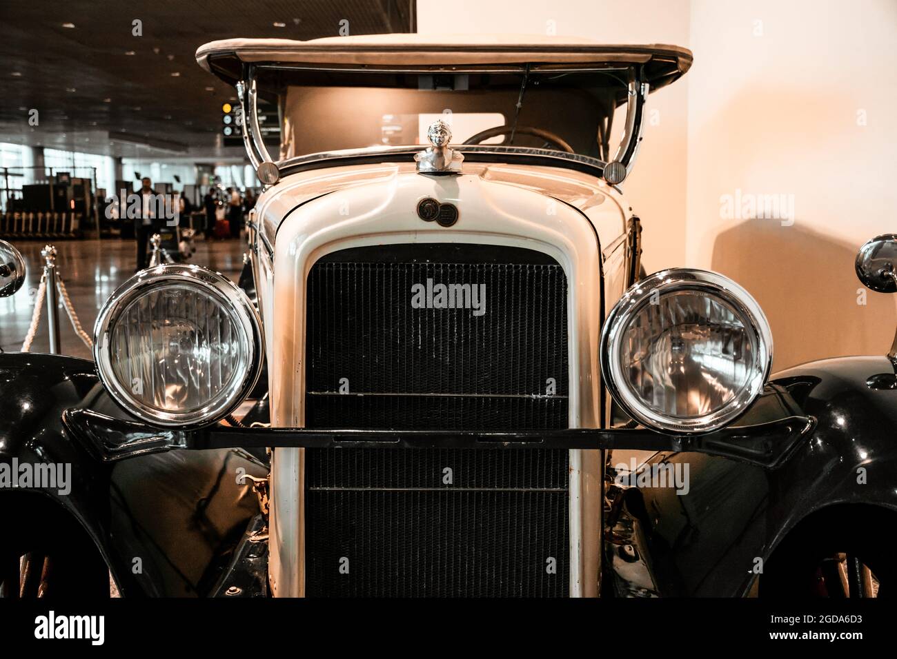 4 June 2019, Moscow, Russia: front view of american car Pontiac 6-28 ...