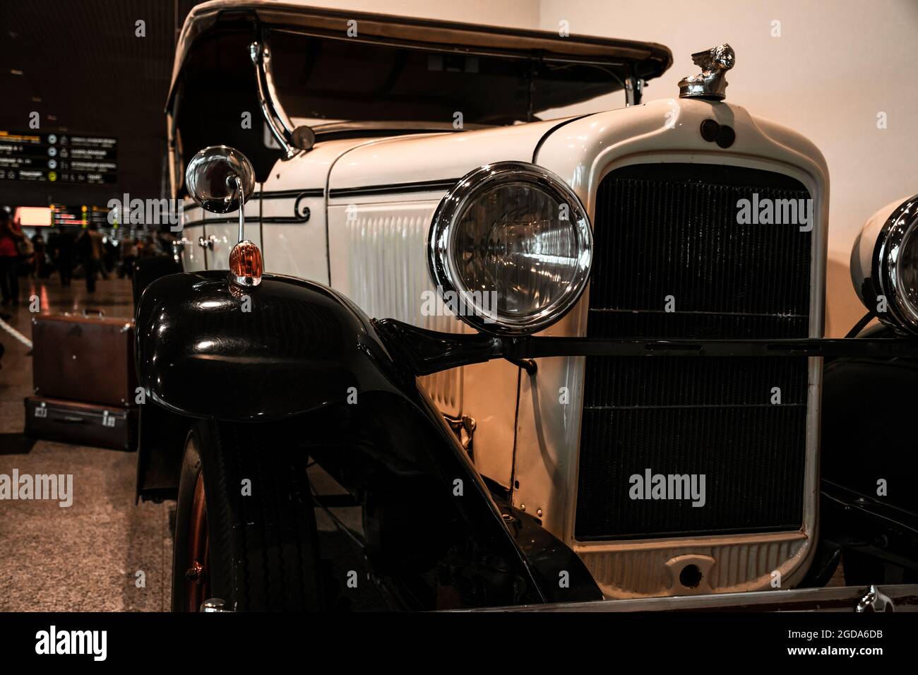 4 June 2019, Moscow, Russia: vehicle grille and headlights of american ...