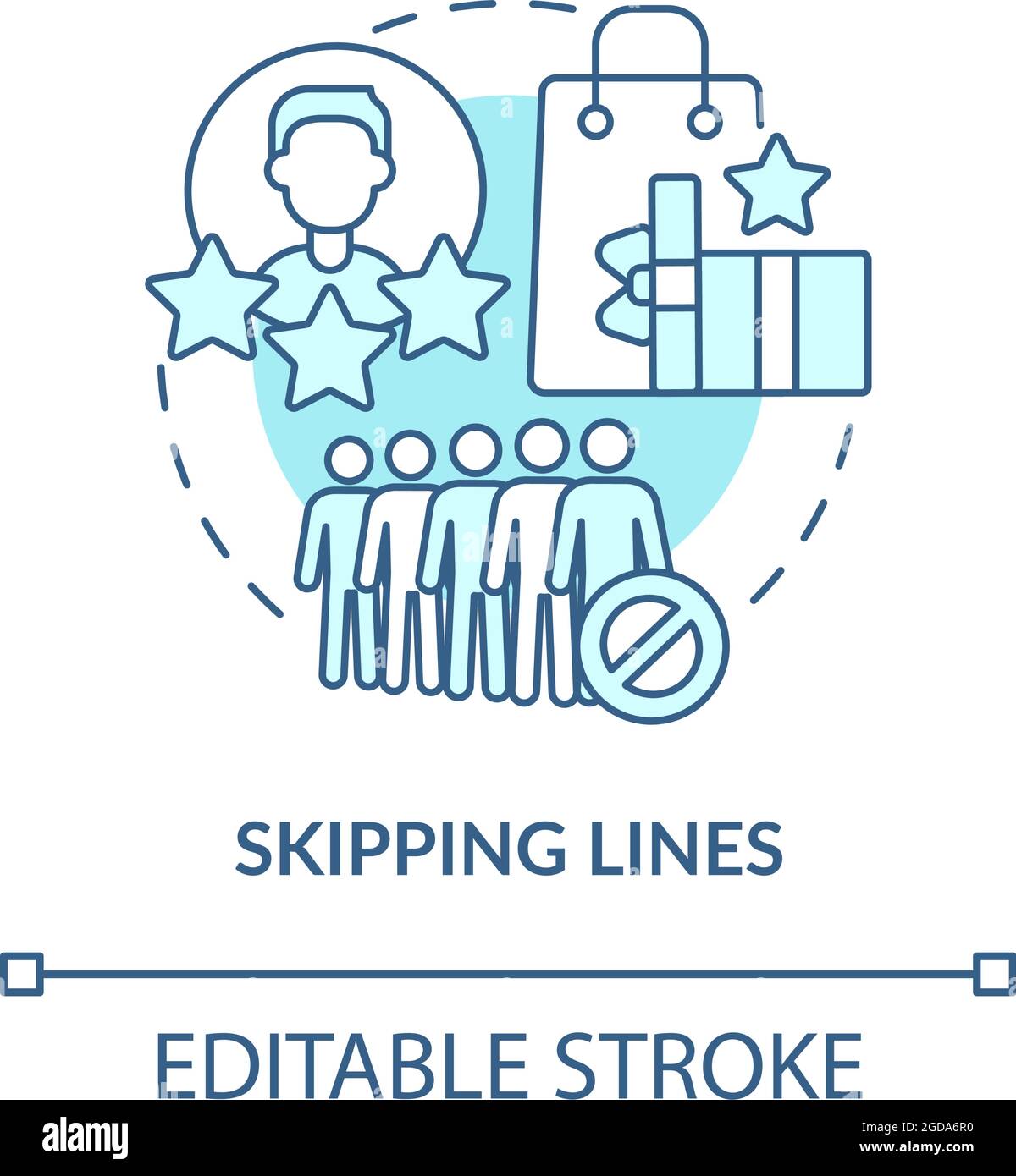 Skipping lines blue concept icon Stock Vector Image & Art - Alamy