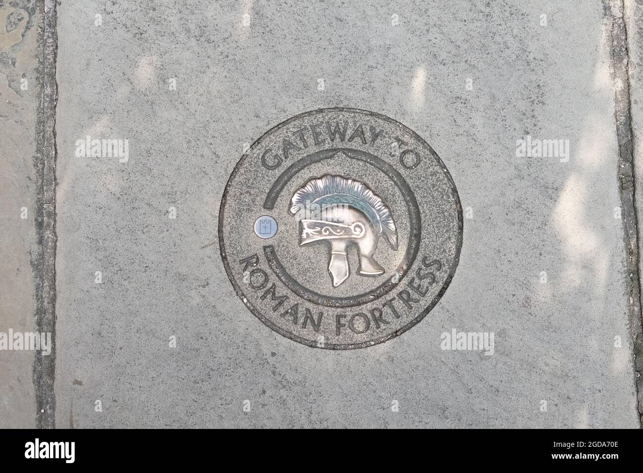 Gateway To The Roman Fortress Plaque Embedded Into The Walkway Of York ...