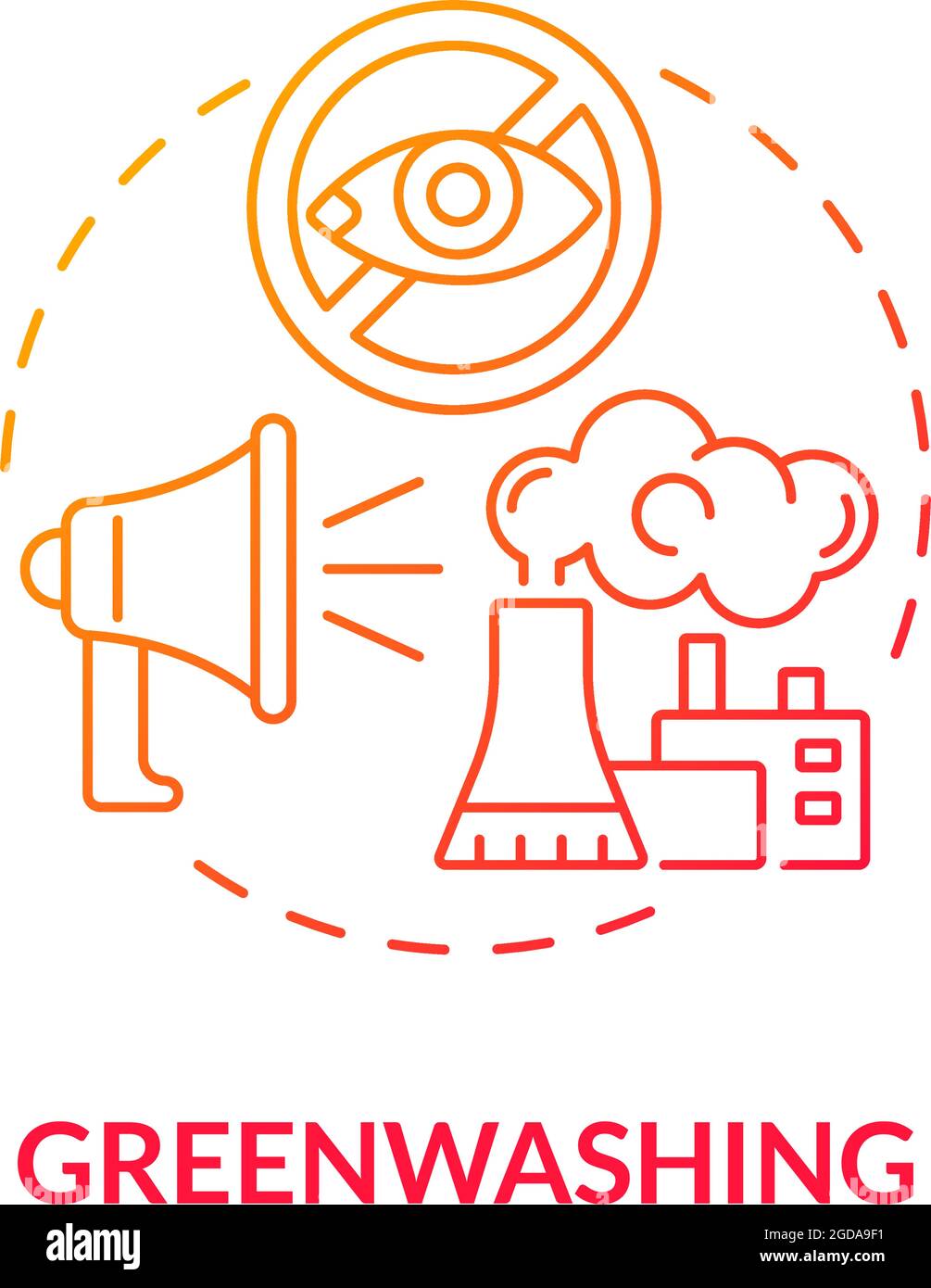 Greenwashing gradient concept icon Stock Vector Image & Art - Alamy